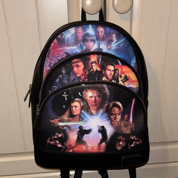 Loungefly | Bags | Loungefly Star Wars Character Collage Backpack ...
